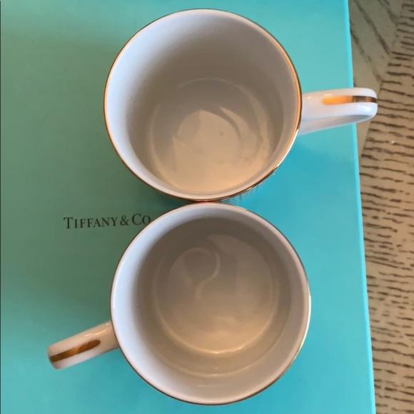 Tiffany & Co. | Dining | Rare Tiffany Co Manhattan Blue Coffee Mugs ...